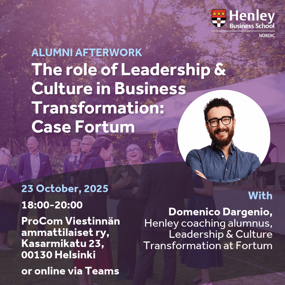 Coaching programmes | Henley Business School Finland - Henley